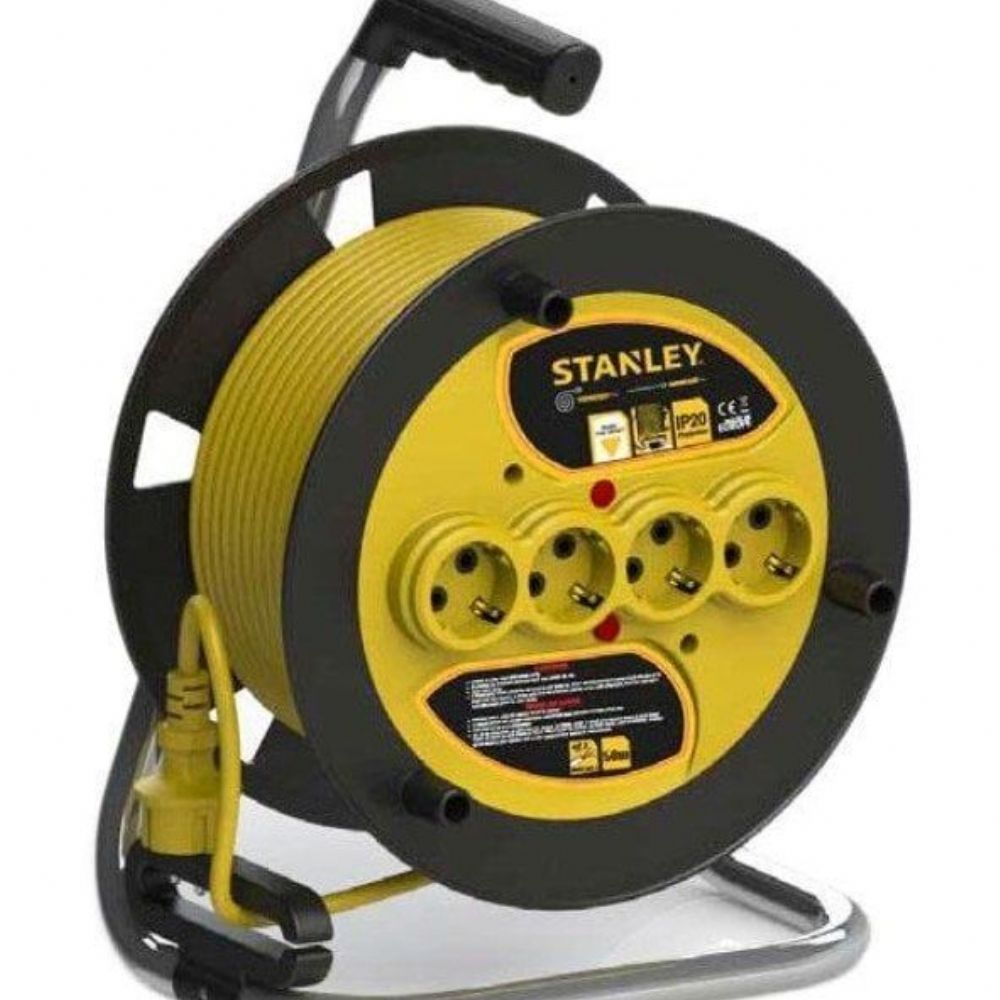 STANLEY ST-E-2515 Makaralı Ara Kablo 3x15 mm 25 Metre - homelife.com.tr